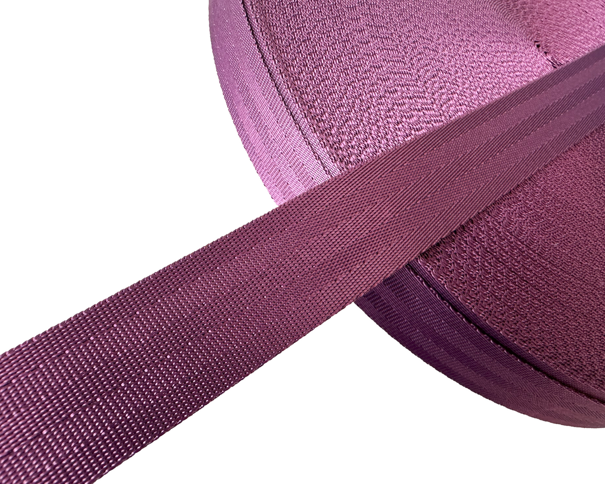 Aubergine Purple Nylon Webbing, Bag Straps, 2.5cm (1") wide – Misfits Fabric, UK