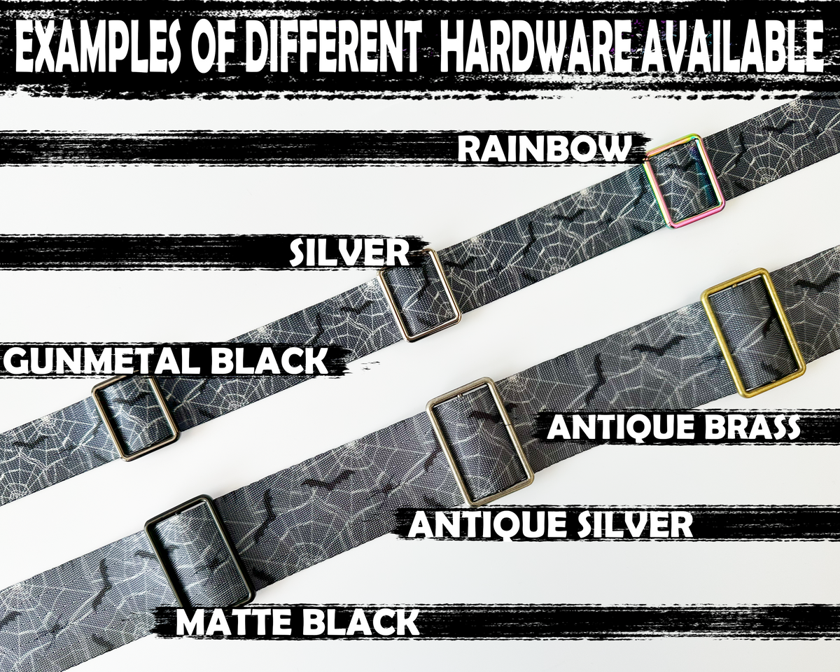 38mm Bats and Cobwebs Webbing, Bag Straps, 1.5" wide – Misfits Fabric, UK