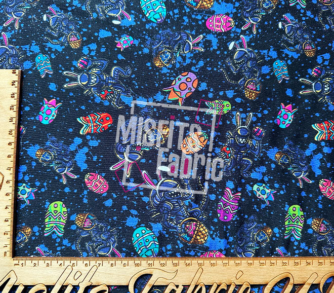 Bamboo Lycra - Alien Hunt – Misfits Fabric, UK