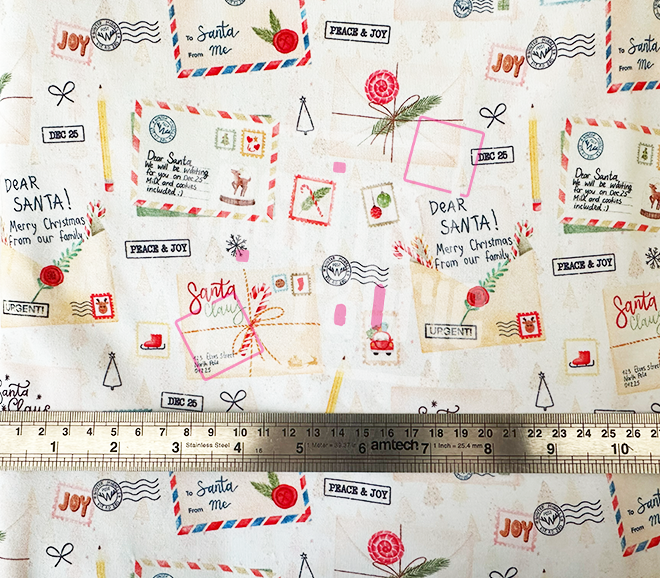 Cotton Lycra - Letters To Santa – Misfits Fabric, UK