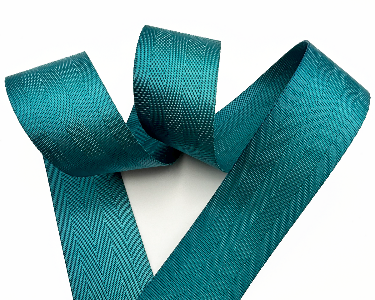 38mm Teal Blue/Green Plain Webbing, Bag Straps, 1.5" wide – Misfits ...